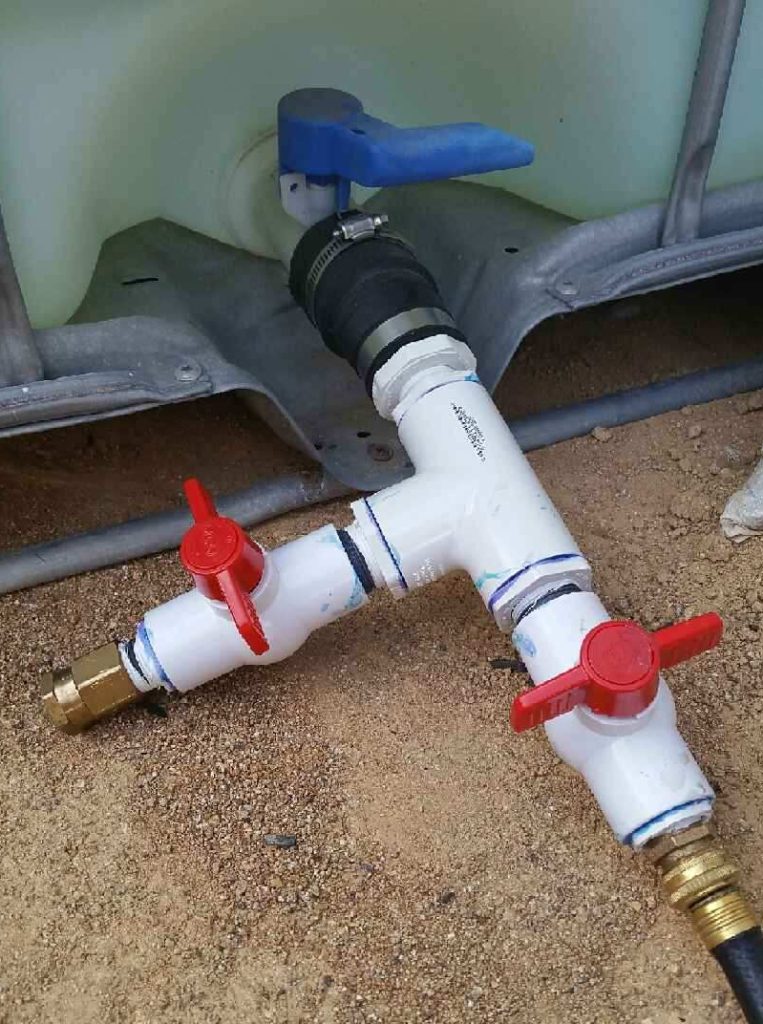 DIY: How to hook up an IBC Tote to garden hose – RecycledH2O